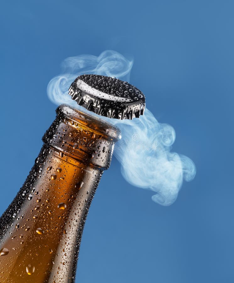 Opening of beer cap stock photo. Image of lager, opening - 19046514