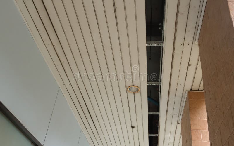 Opening in the ceiling stock image. Image of downlight - 220228781