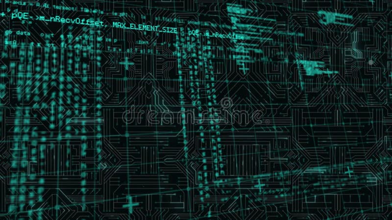 Opening Circuit Grid Sliding Lines Then Cascading Teal Code Streams for ...