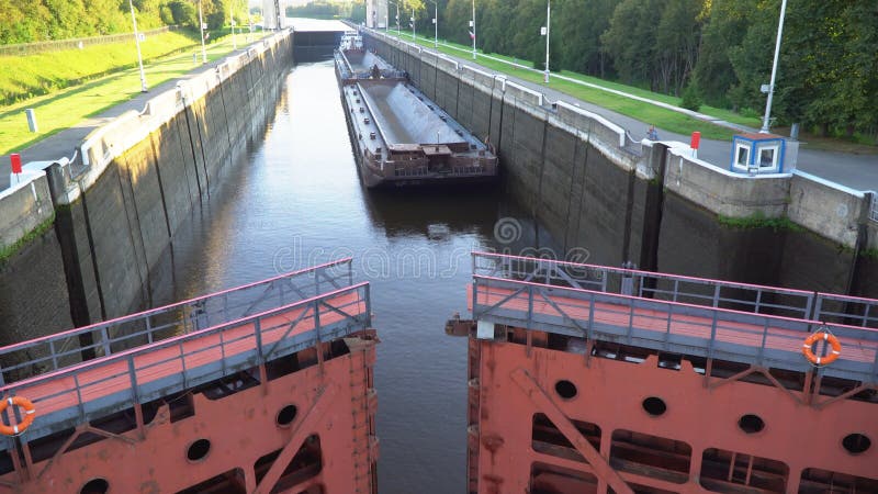 Opening and Closing the Gate River Gateway Stock Video - Video of ...