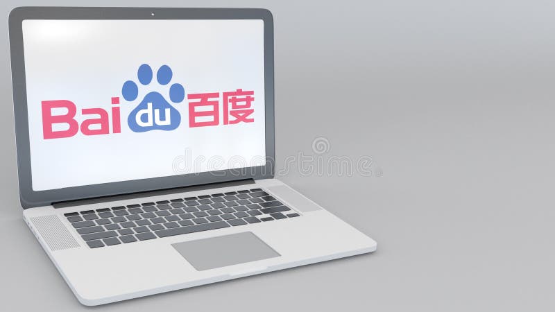 BAIDU Logo on the Chip on Computer Board. Conceptual Editorial 3d ...