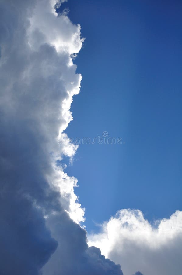 Opening in the clouds. stock photo. Image of cloud, blue - 22162828