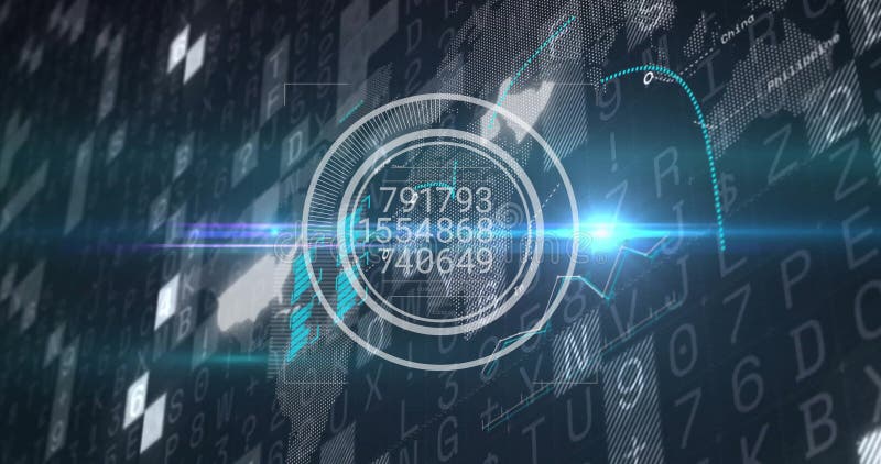 Opening Code Grid Scrolling, Dotted Map Appearing, HUD Fading in, Numbers Updating, Graph ...