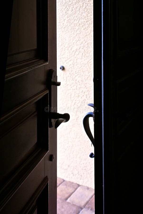 Opening door stock image. Image of latch, home, house - 20226397
