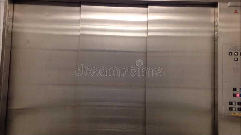 Opening Doors in Modern Elevator Stock Footage - Video of brand, sweden ...