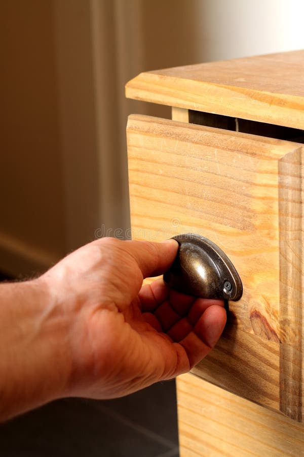 Opening drawer stock image. Image of hold, cabinet, handle - 21639225