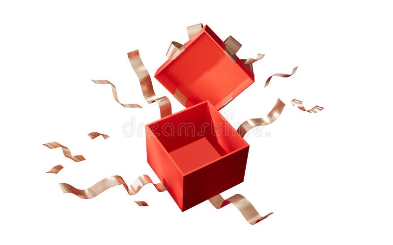 Opening Gift Box, Festivals and Celebrations, 3d Rendering Stock ...