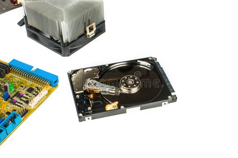 Opening Hard Drive, Computer Repair Stock Image - Image of security ...