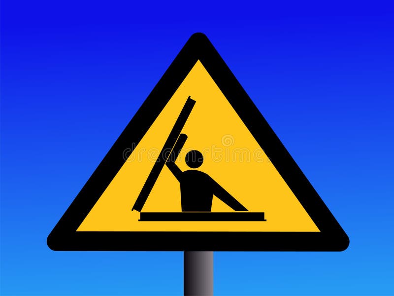 Opening hatch sign stock vector. Illustration of hazard - 3269219