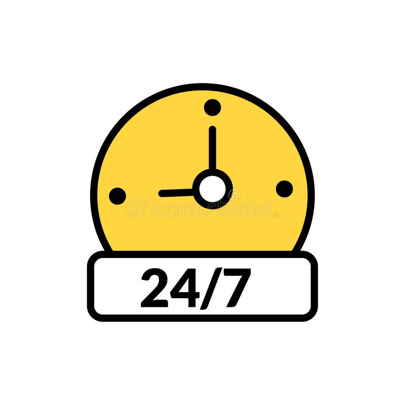 Opening hour icon stock illustration. Illustration of button - 146660307