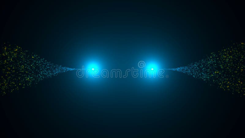 Opening Intro. Light, Particles. Digital Background Stock Illustration ...
