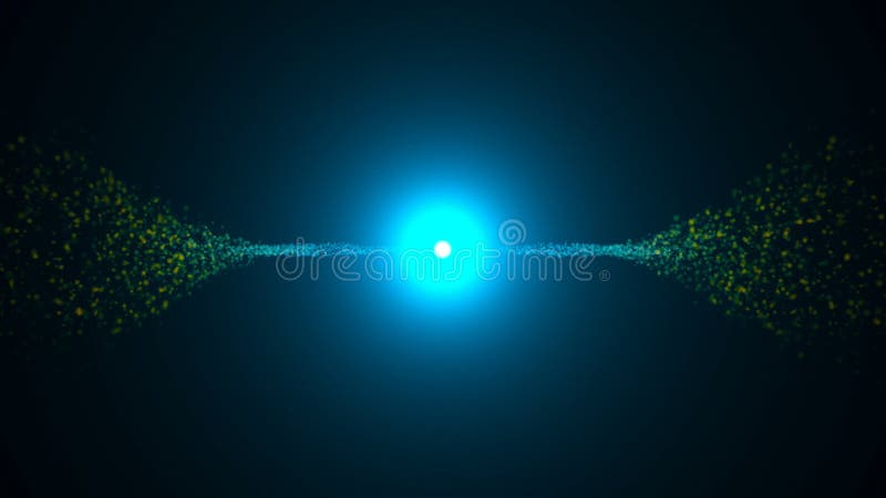 Opening Intro. Light, Particles. Digital Background Stock Illustration ...
