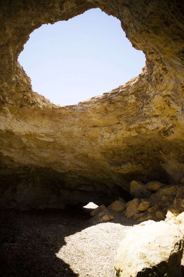 Opening of a natural cave stock image. Image of exploration - 134768949