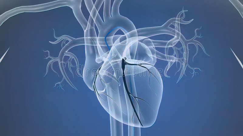 Opening the Occluded Artery by Inserting a Stent Stock Illustration ...