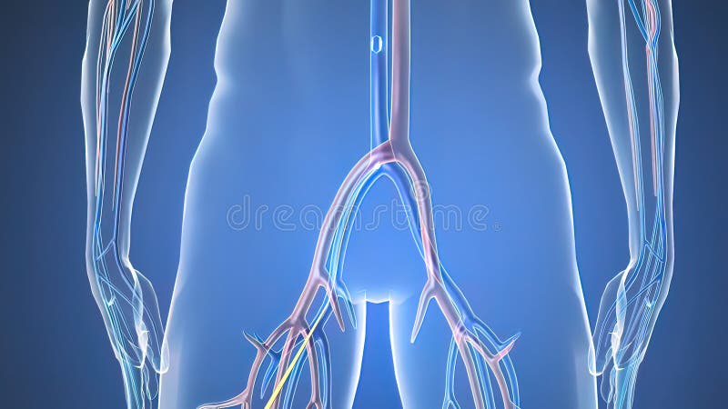 Opening the Occluded Artery by Inserting a Stent Stock Illustration ...