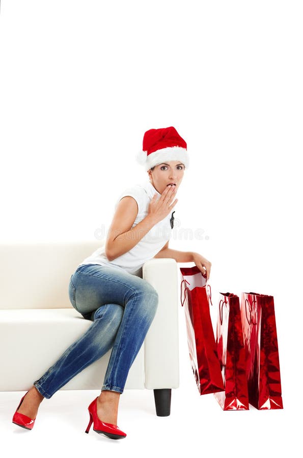 Opening the presents stock photo. Image of astonish, christmas - 12022088