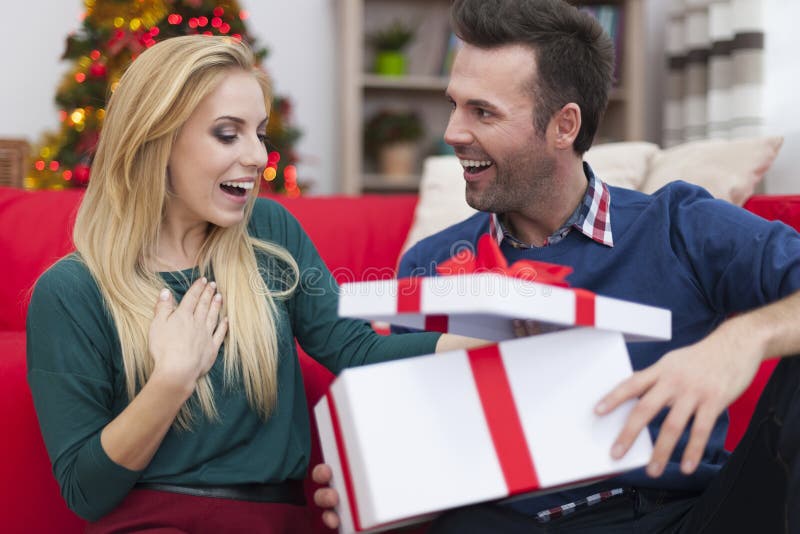 Opening presents stock image. Image of bonding, open - 44318959