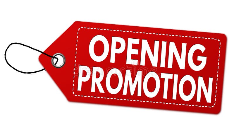 Opening Promotion Label or Price Tag Stock Vector - Illustration of ...
