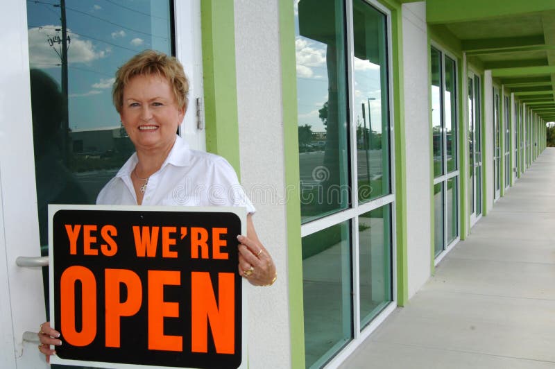 Opening retail shop stock photo. Image of woman, smiles - 6803172