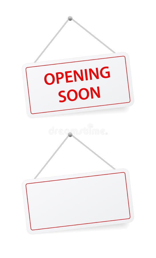 Opening Soon Notice Board Stock Illustrations – 62 Opening Soon Notice ...
