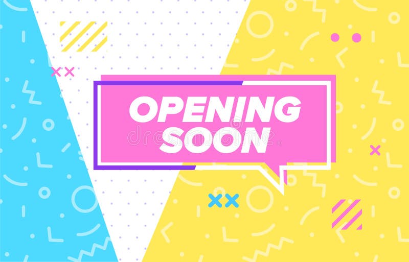 OPENING SOON in Design Banner. Vector Template for Web, Print ...