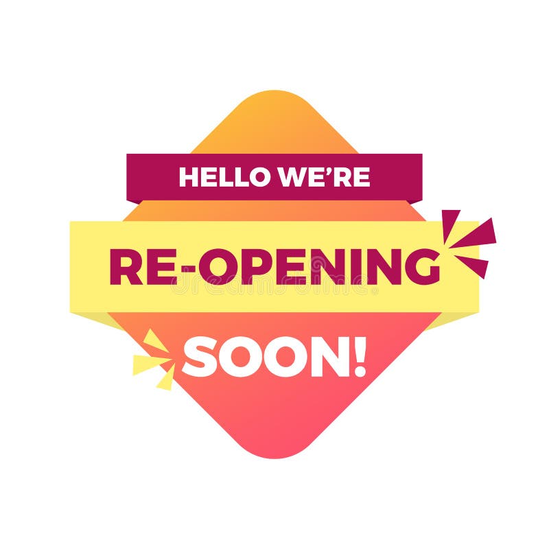 Opening Soon Sign | Reopening Soon | Grand Opening Soon Stock Vector ...