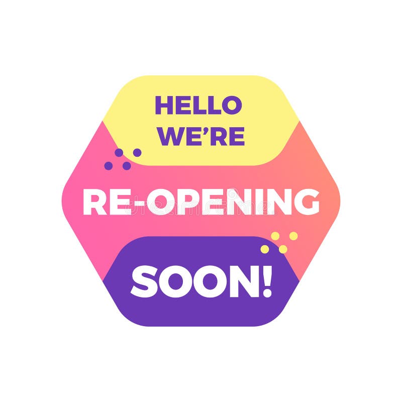 Opening Soon Sign | Reopening Soon | Grand Opening Soon Stock Vector ...