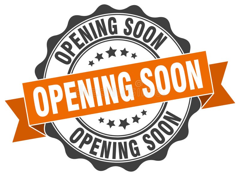 Opening soon stock vector. Illustration of soon, peeler - 124337643