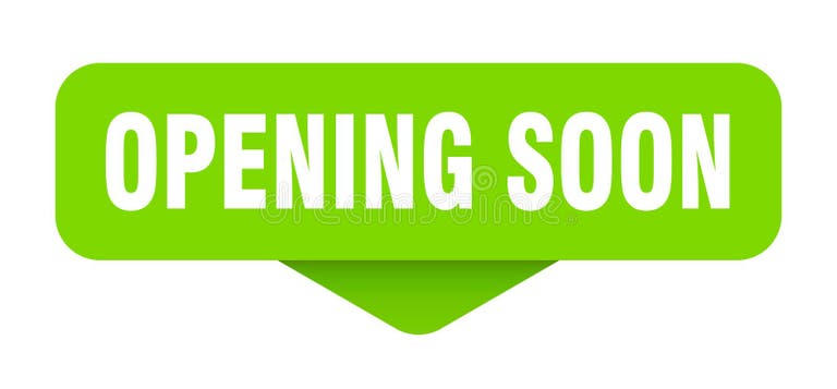 Opening Soon Sticker. Opening Soon Sign on Transparent Background Stock ...