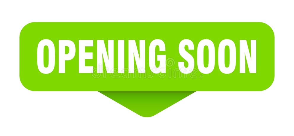 Opening Soon Sticker. Opening Soon Sign on Transparent Background Stock ...