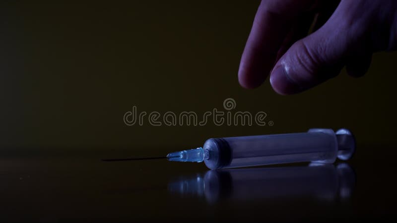 Your Hands Open the Syringe Needle Stock Video - Video of doctor, hands ...