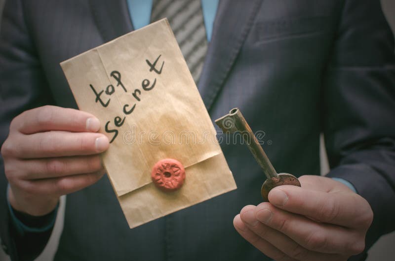Opening of Top Secret Concept. Stock Image - Image of forbidden ...
