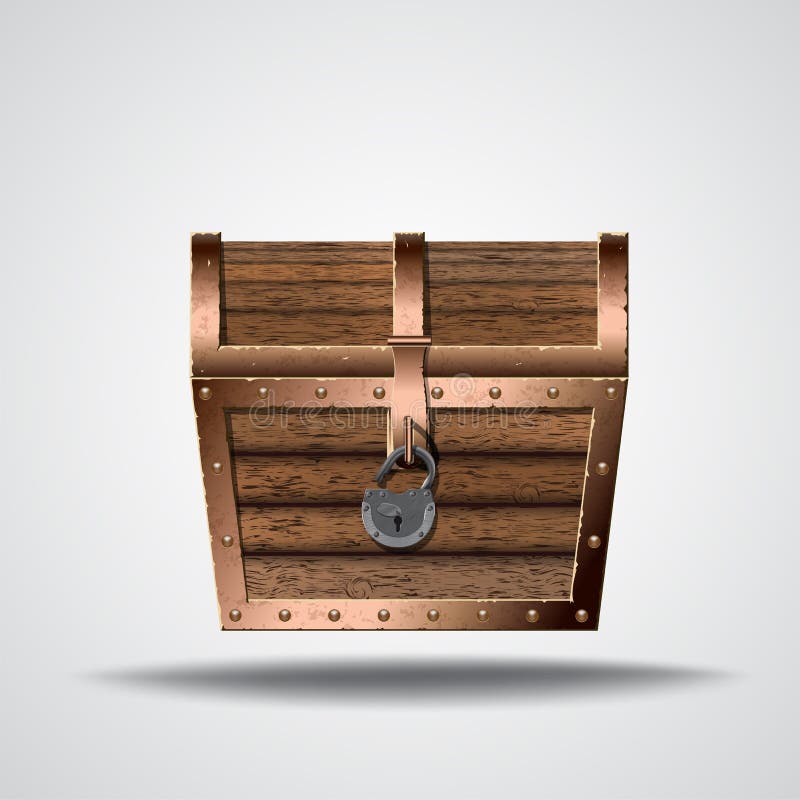 Opening treasure box stock vector. Illustration of horizontal - 114137600