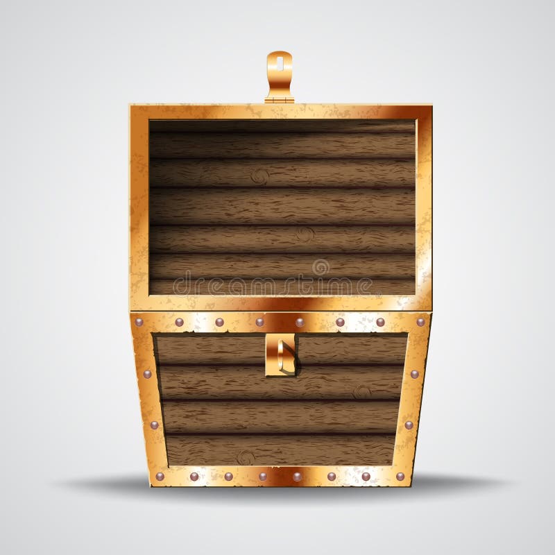 Opening treasure box stock vector. Illustration of chest - 114544036