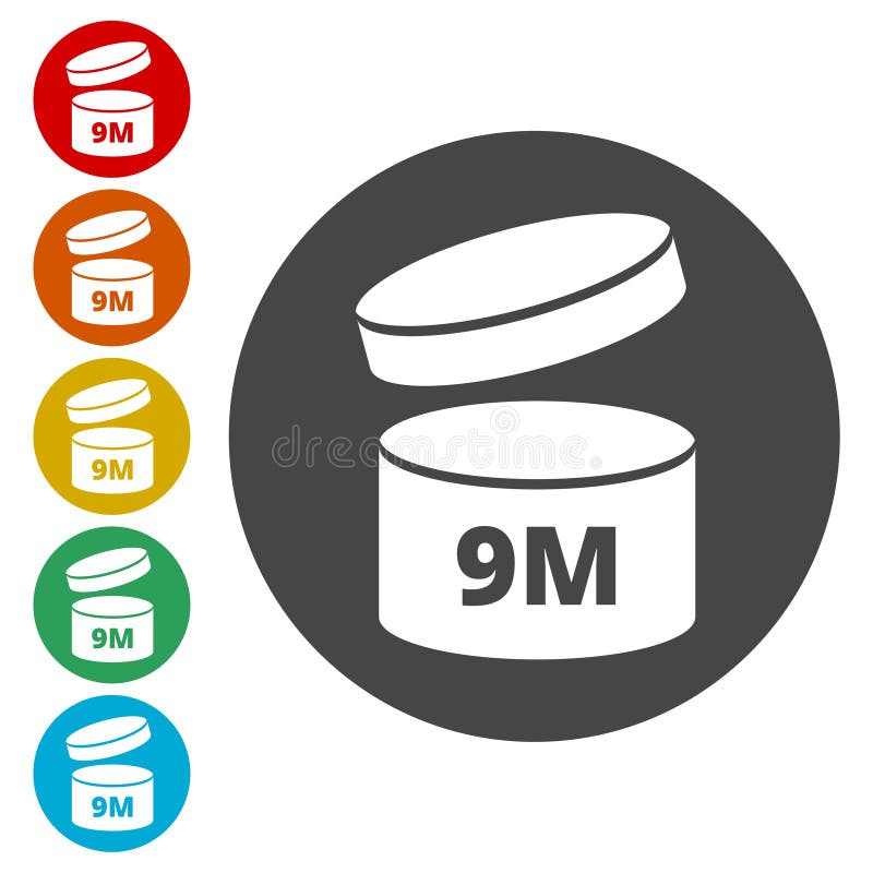 After Opening Use 9 Months Sign Icon Stock Vector - Illustration of ...