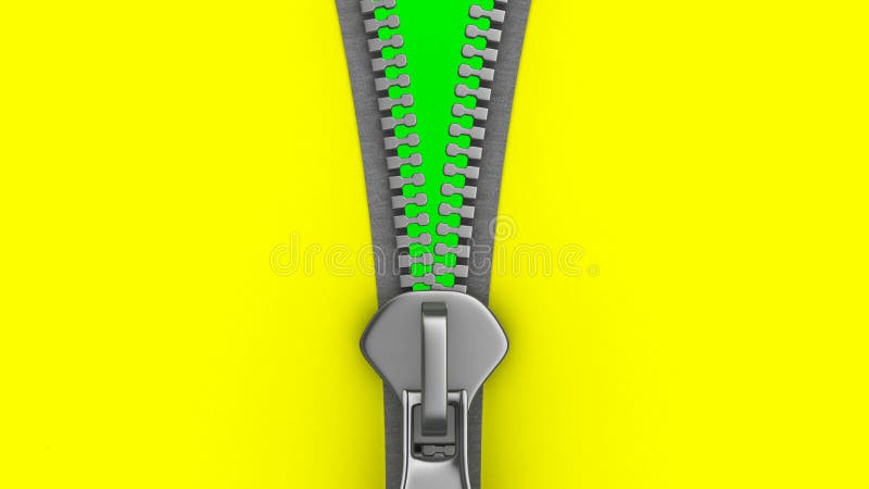 Opening Zipper. Isolated 3d Render Stock Video - Video of close ...