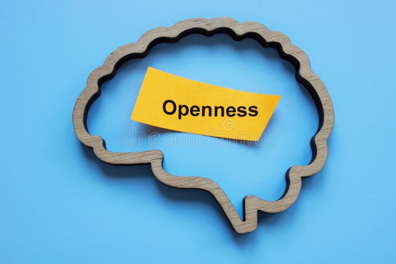 Openness Text with Brain Symbolizing Mental Growth and Open-mindedness ...