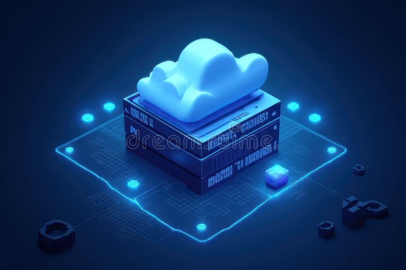 OpenVZ VPS Technology Focus Stock Illustration - Illustration of ...