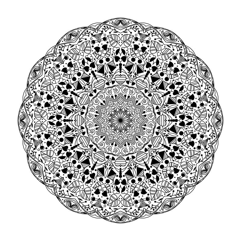 Openwork circular pattern. stock vector. Illustration of decorative ...