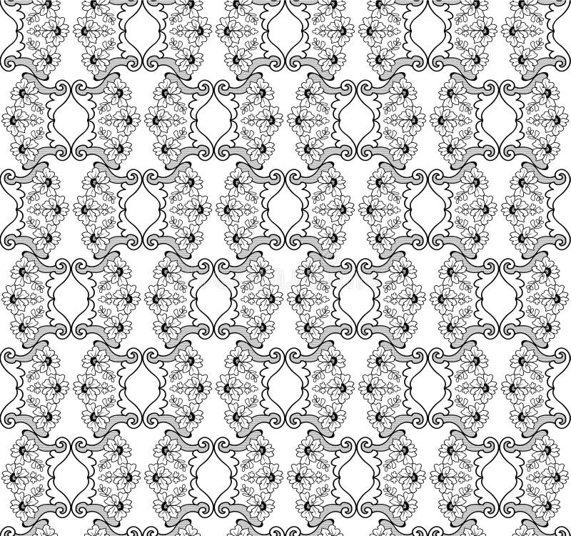 Openwork floral pattern stock vector. Illustration of pattern - 179020579