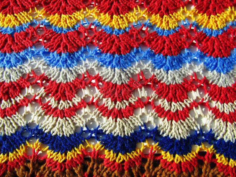 Openwork Knitting Texture Fabric Stock Photo - Image of linen, needles ...