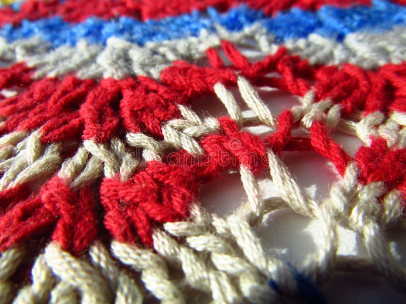 Openwork Knitting Texture Fabric Stock Image - Image of needles ...