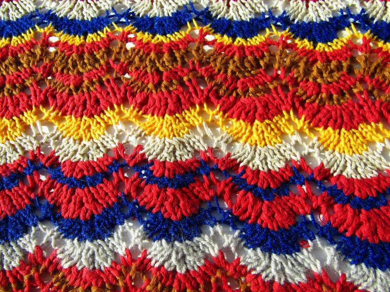 Openwork Knitting Texture Fabric Stock Photo - Image of cotton ...