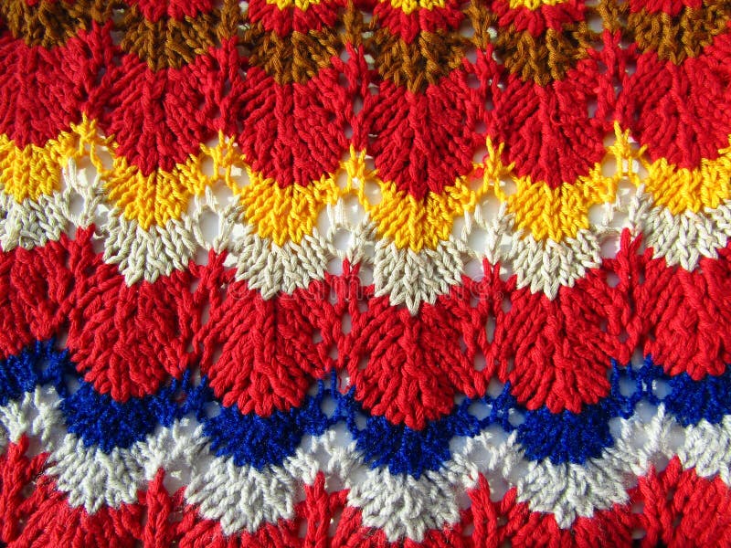 Openwork Knitting Texture Fabric Stock Photo - Image of connected ...