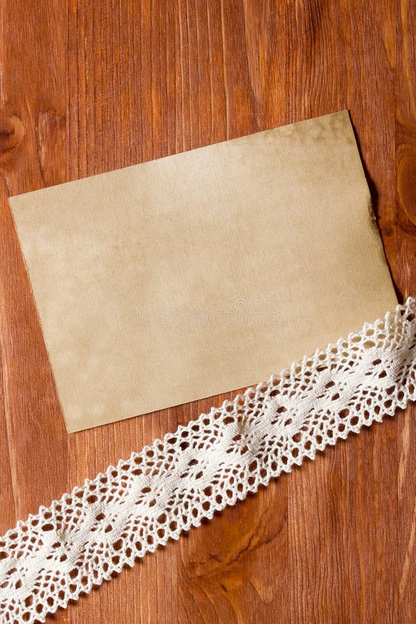 Openwork Lace and Old Paper Stock Photo - Image of handmade, detail ...
