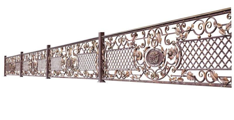Openwork metal railing stock photo. Image of design - 146908334