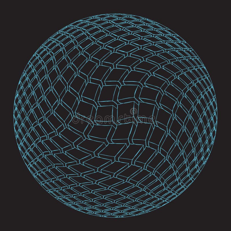 Openwork Sphere. Abstract Design Element Stock Vector - Illustration of ...