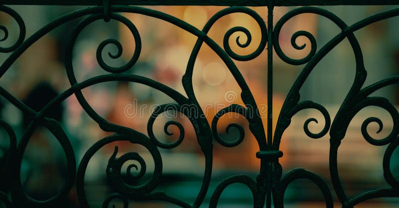 Openwork Wrought Iron Lattice Architectural Decoration of the Victorian ...