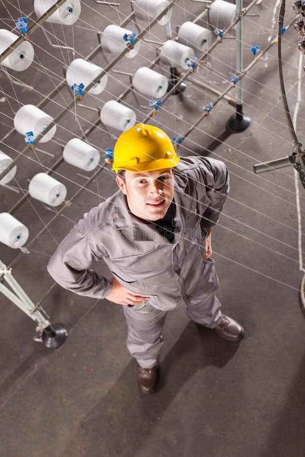 Operário de matéria têxtil imagem de stock. Imagem de industrial - 27310429