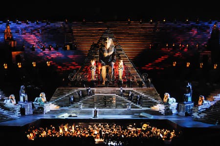 The opera Aida editorial stock photo. Image of italian - 22431773